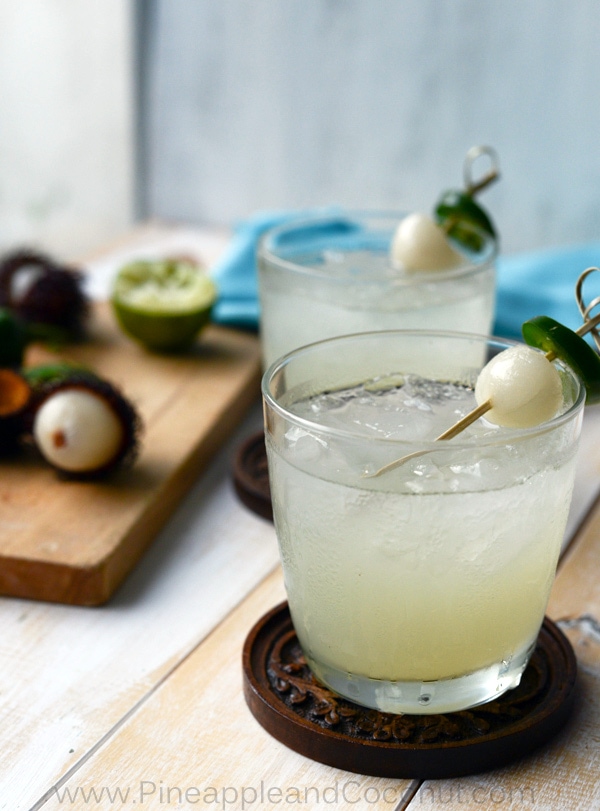 Sweet and Spicy Rambutan Cocktail - Pineapple and Coconut