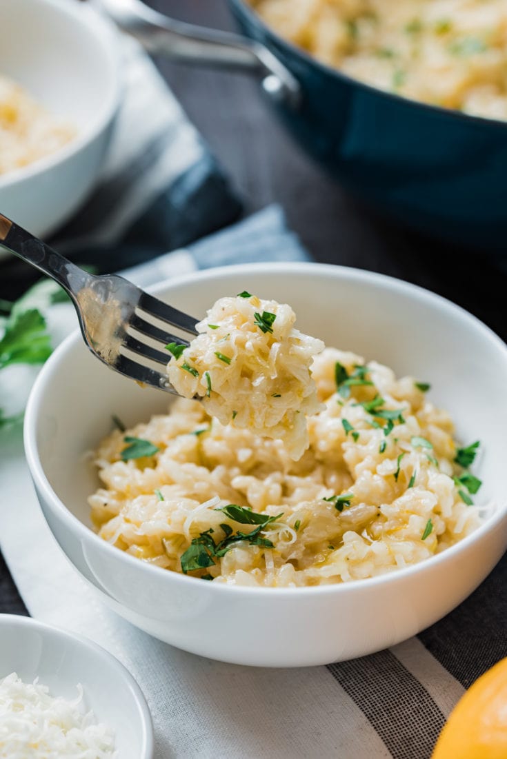 Smoky Meyer Lemon Risotto - Pineapple and Coconut