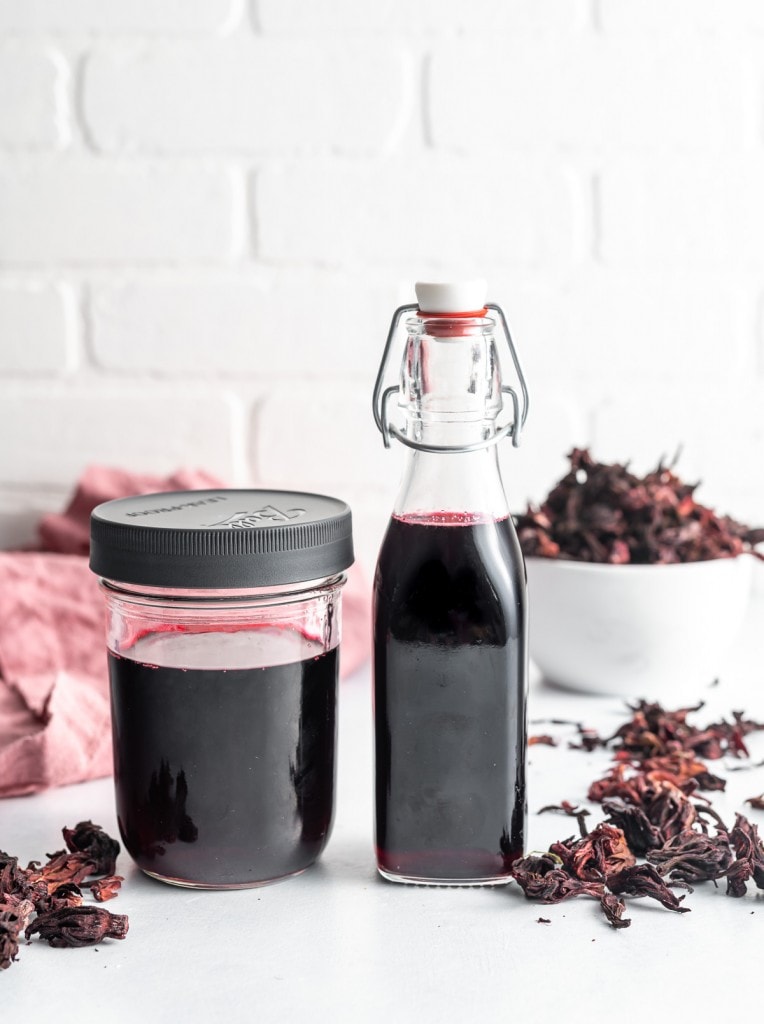 How to make Homemade Hibiscus Simple Syrup - Pineapple and Coconut