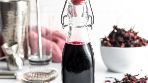 How to make Homemade Hibiscus Simple Syrup - Pineapple and Coconut