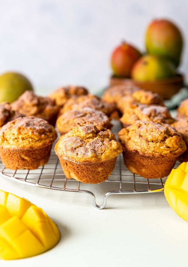 Amazingly Delicious Tropical Cinnamon Mango Muffins - Pineapple and Coconut