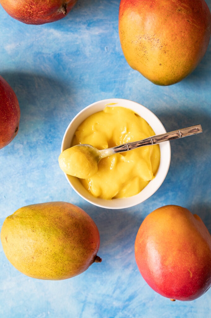 Easy Mango Curd Recipe - Pineapple and Coconut
