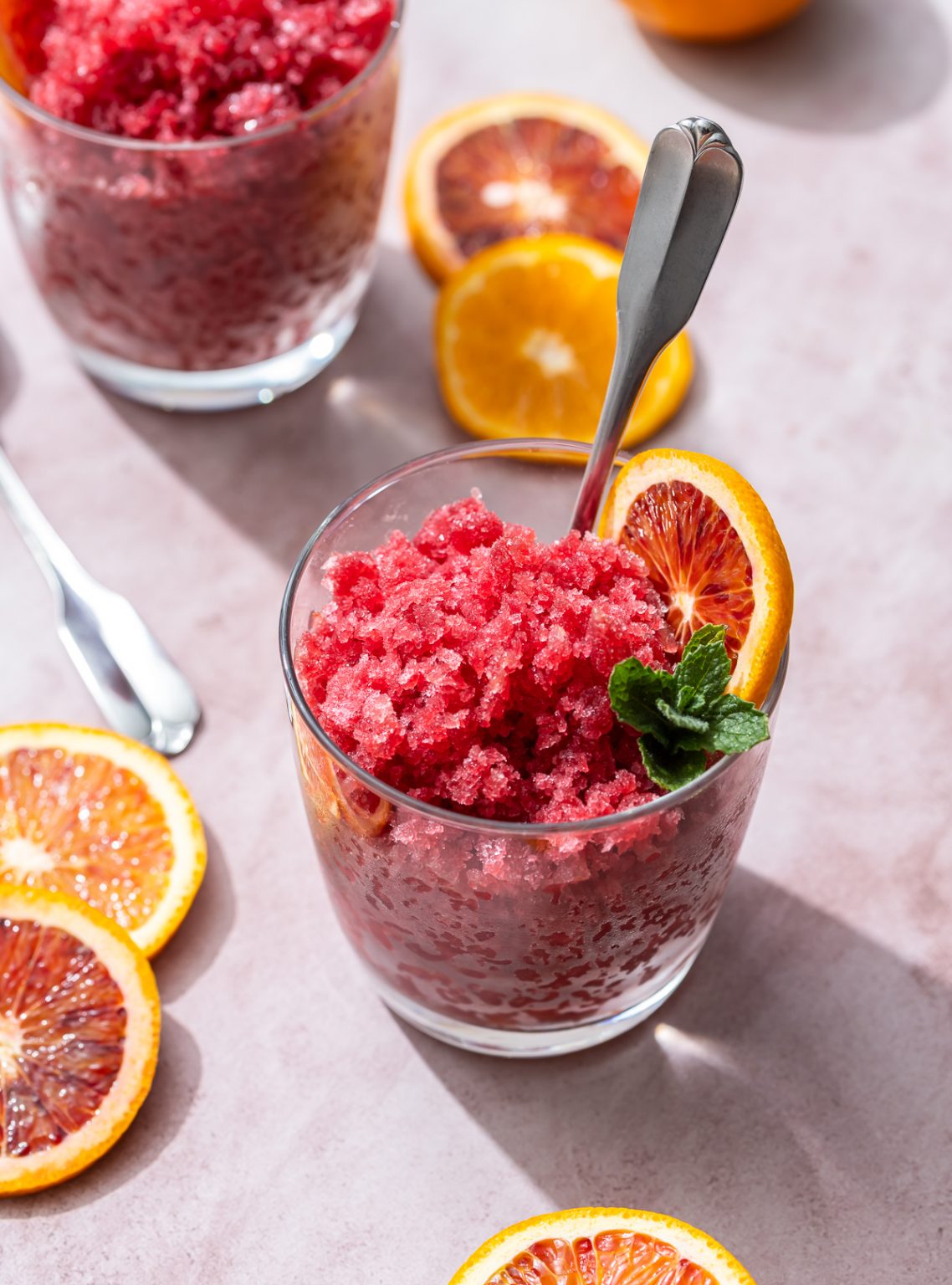 Tangerine and Blood Orange Granita